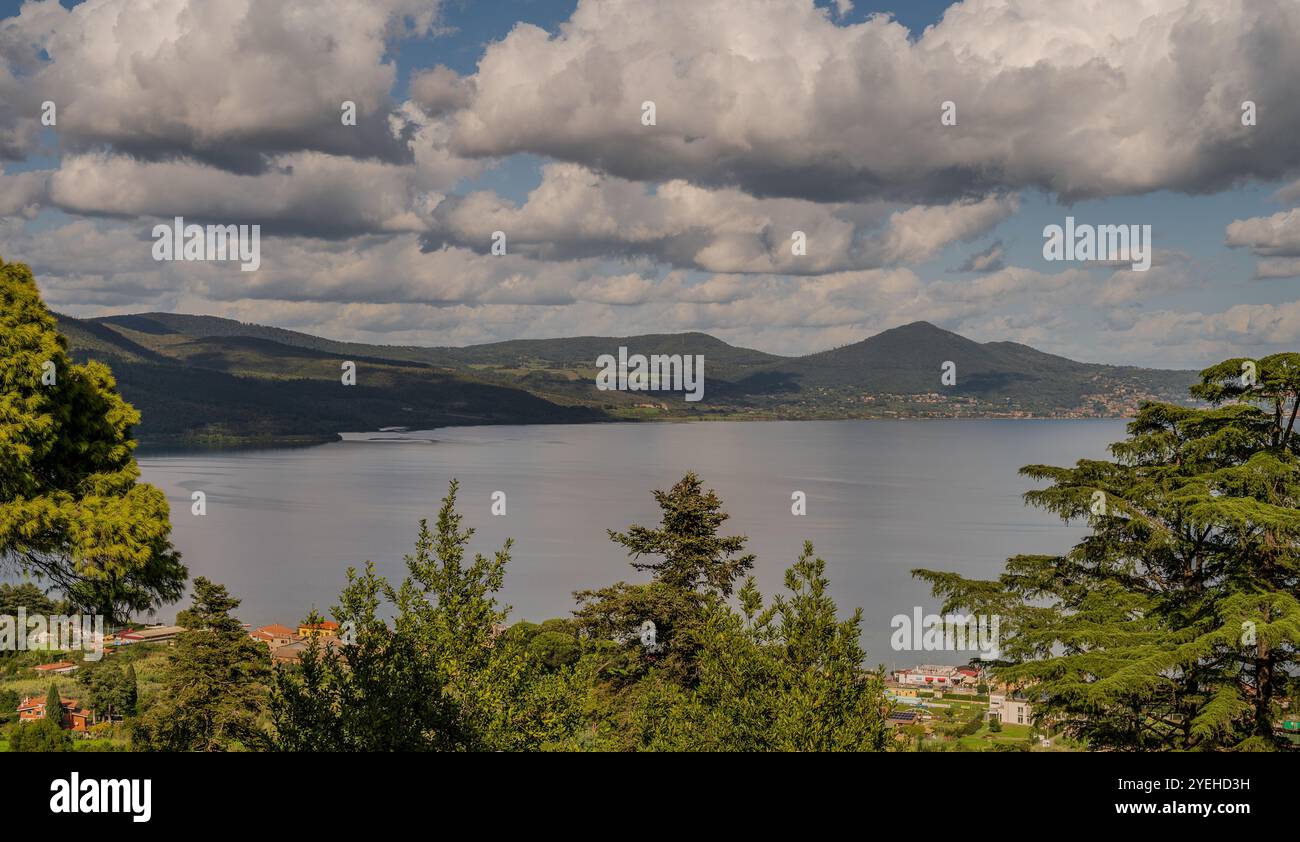 Lake Bracciano, originally called Lake Sabatino, is a lake that fills a ...