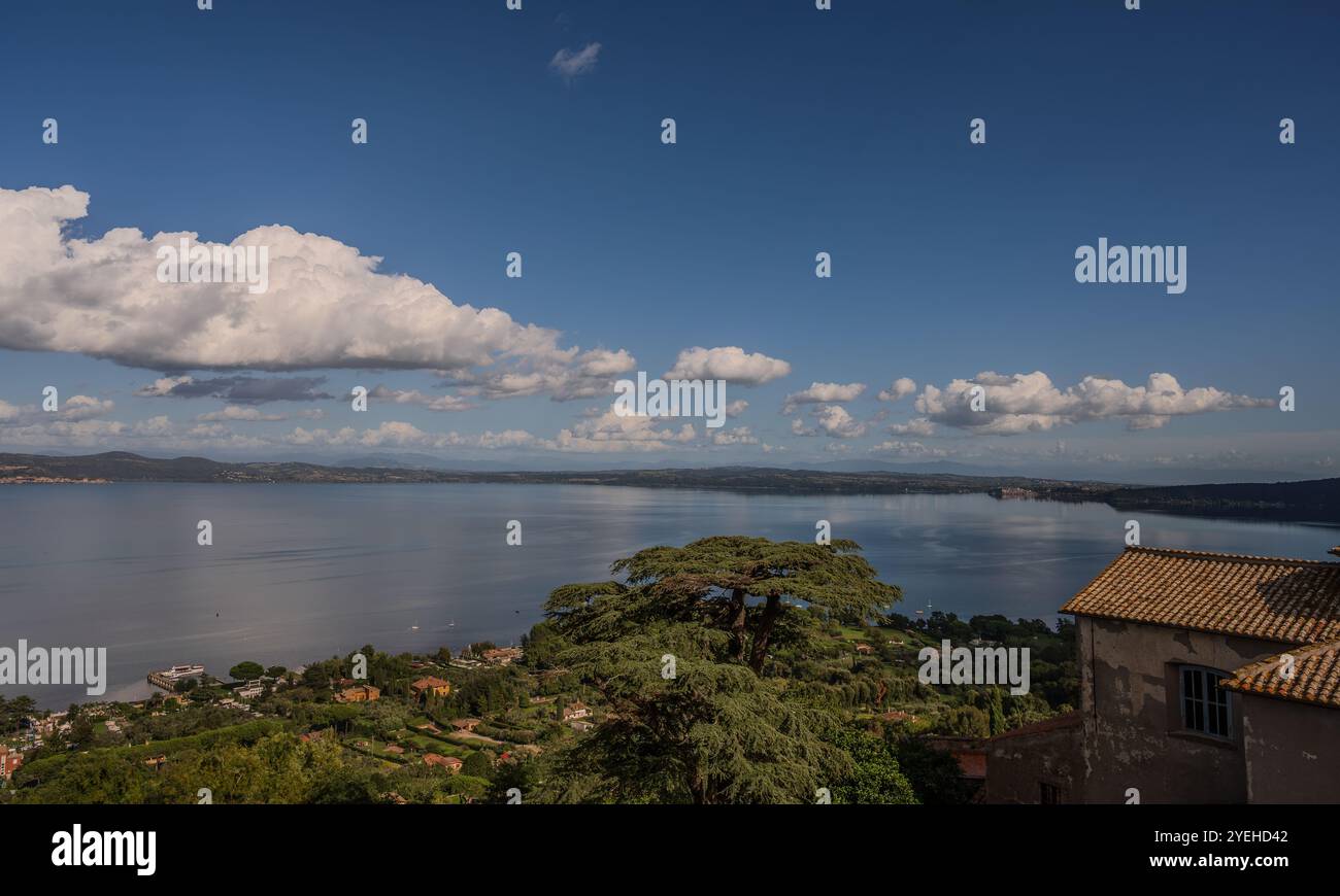 Lake Bracciano, originally called Lake Sabatino, is a lake that fills a ...