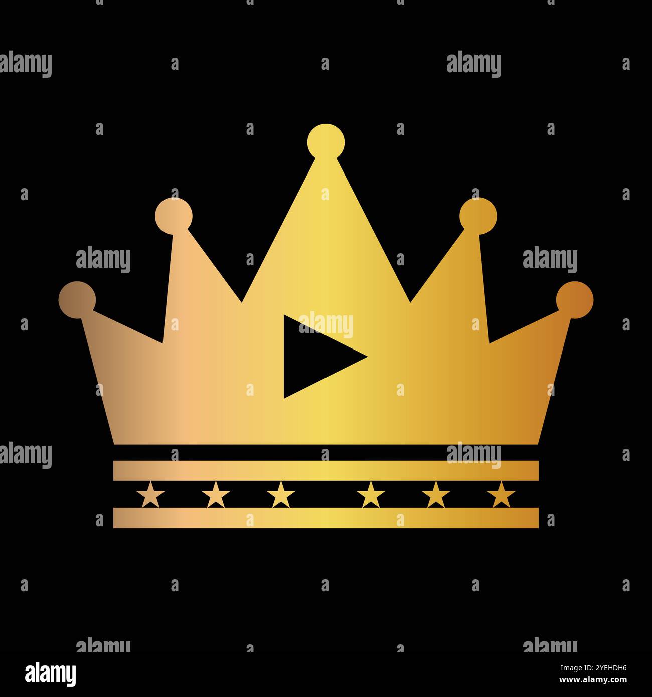 Animation digital crown Stock Vector Images - Alamy