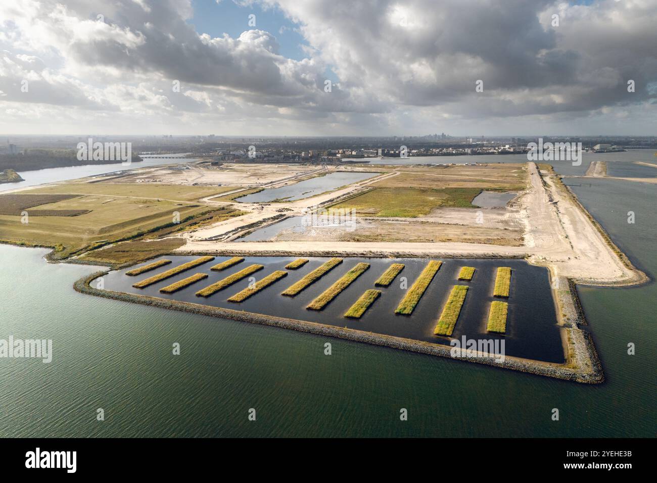 Amsterdam’s Strandeiland, an artificial island under development in ...