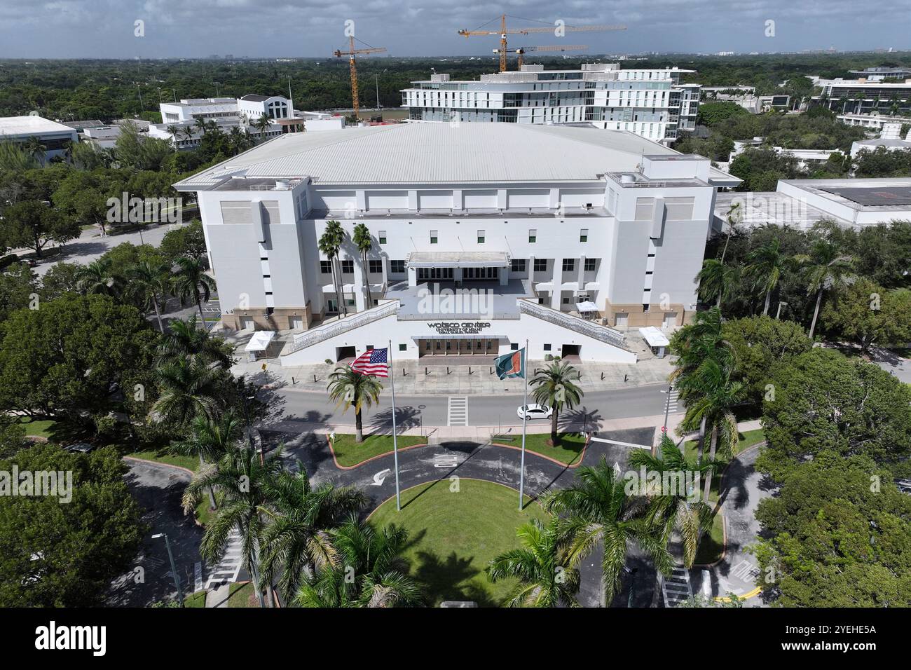 A general overall aerial view of the Watsco Center on the campus of the ...