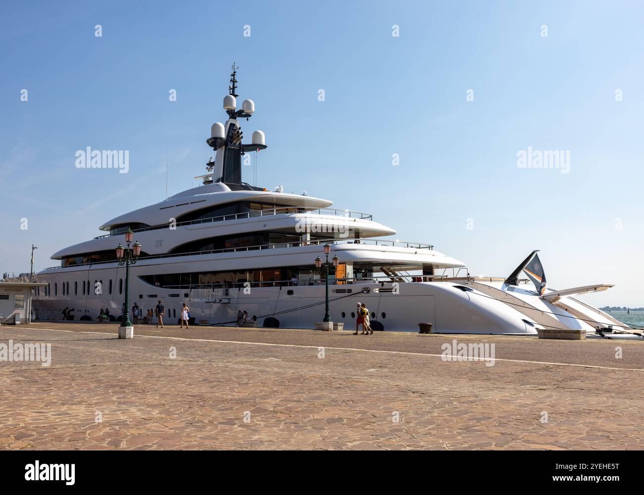 Venice, Italy - Sept 6, 2022: Moored in Venice Spectre is a 69 meter ...