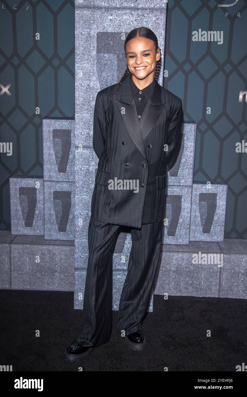 New York, United States. 30th Oct, 2024. Chloe Lea attends the world ...