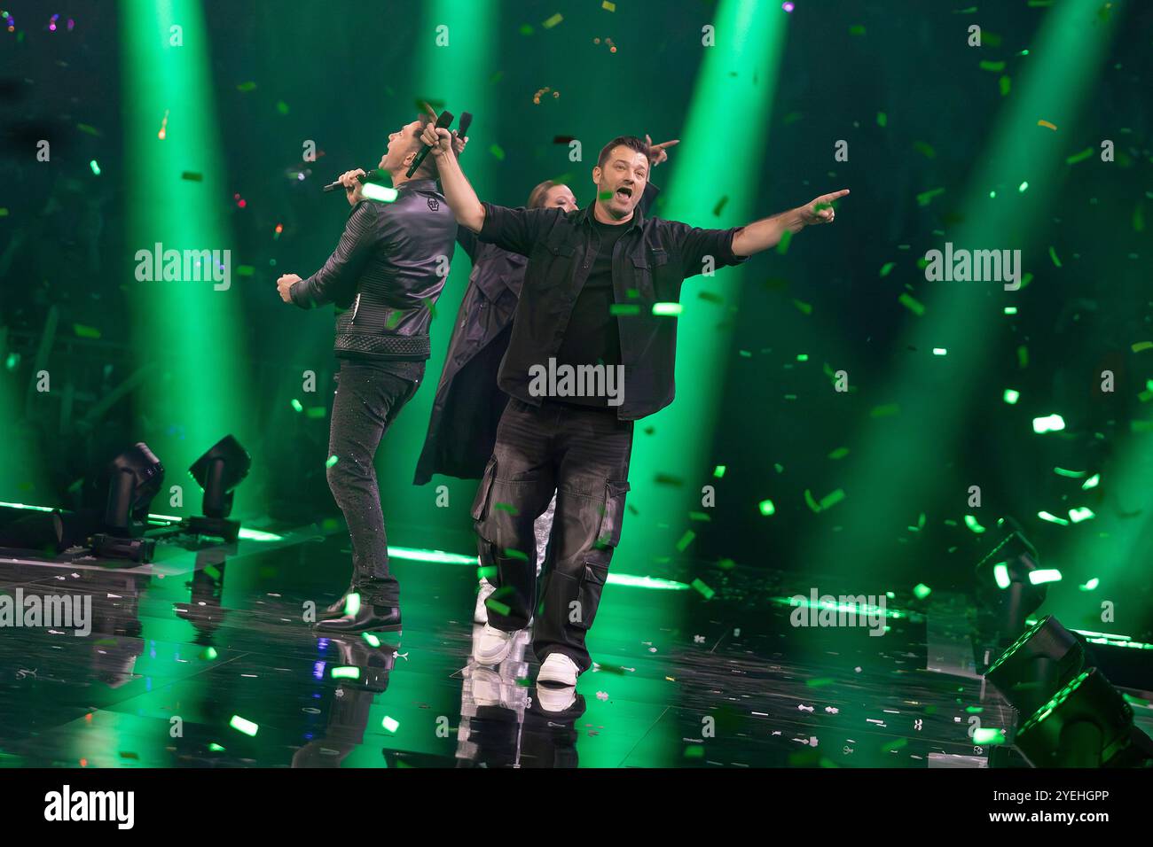 Auftritt von Achim Petry, Joelina Drews und Lucas Cordalis in der TV ...