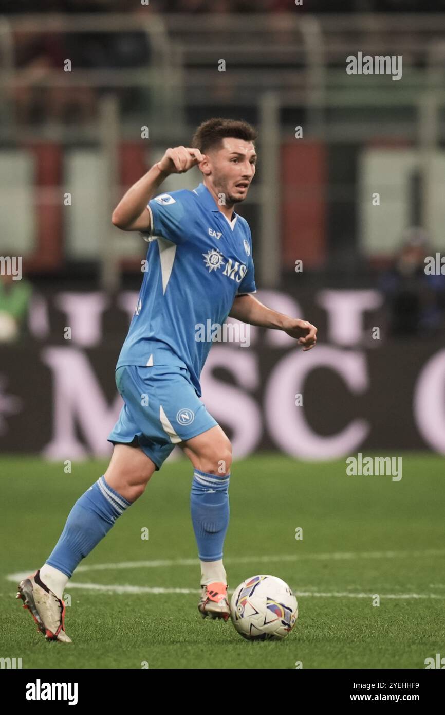Milano, Italia. 29th Oct, 2024. Napoli's Billy Gilmour in action during ...