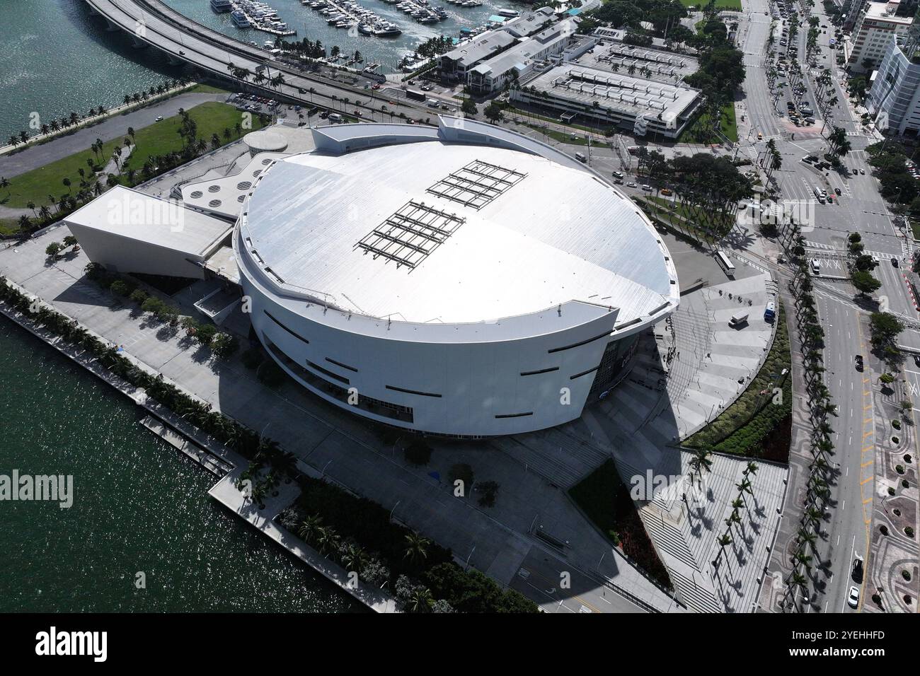Miami, United States. 30th Oct, 2024. A general overall aerial view of ...