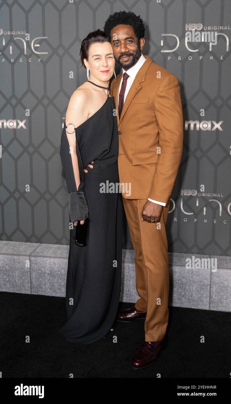 New York, NY, USA, 30 October, 2024: Olivia Williams and Rhashan Stone ...