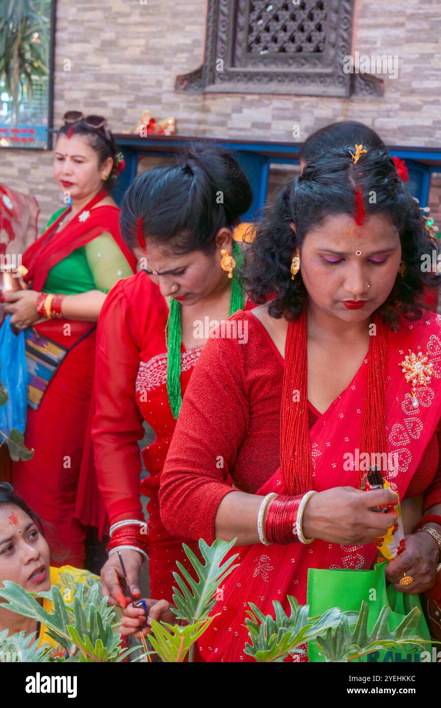 Kathmandu, Nepal - September 06, 2024 : Nepali Hindu Festival Teej ...