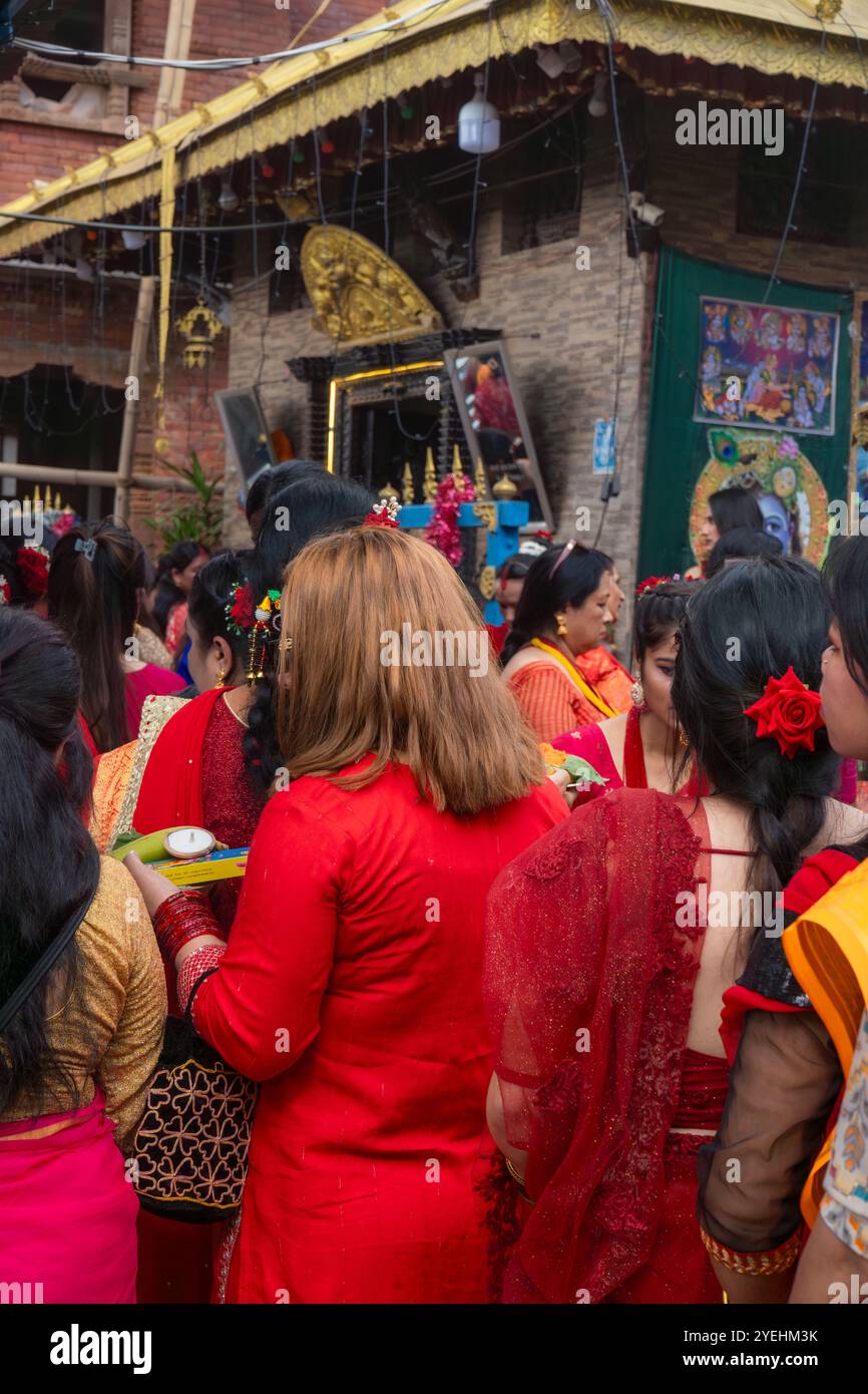 Kathmandu, Nepal - September 06, 2024 : Nepali Hindu Festival Teej ...