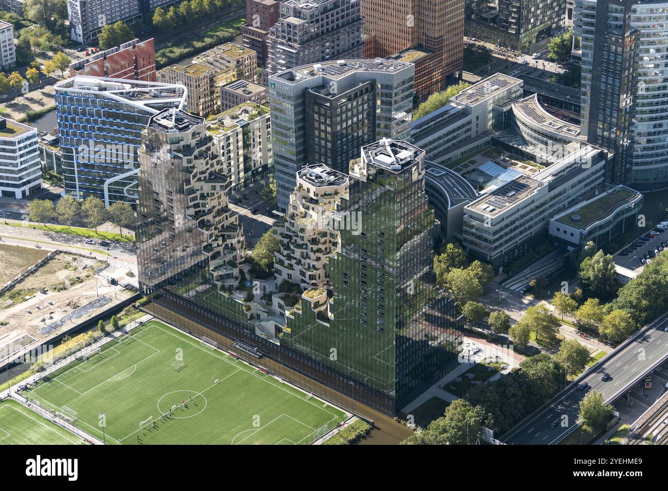 The Valley is a residential and office tower on the Zuidas in Amsterdam ...