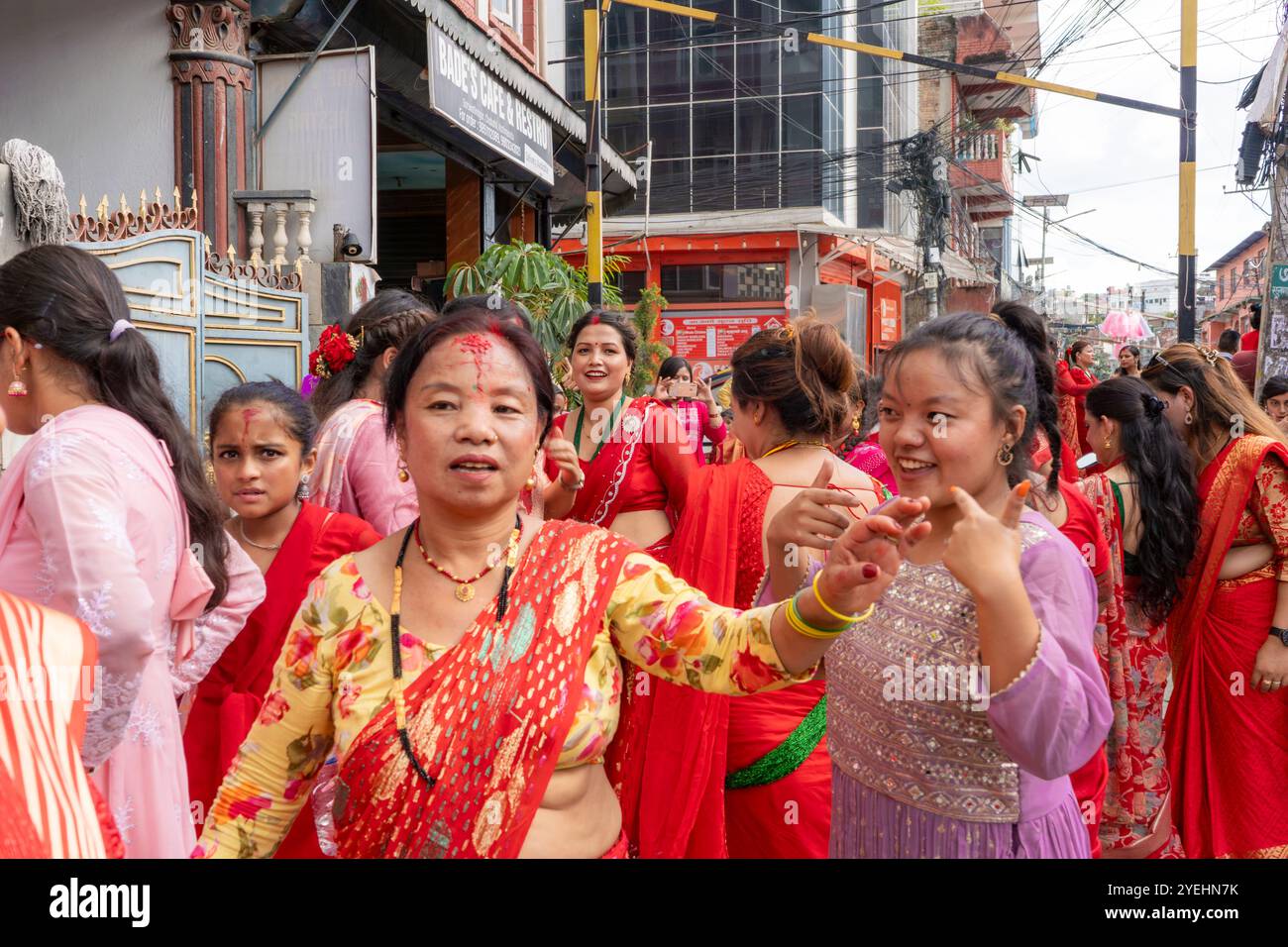 Kathmandu, Nepal - September 06, 2024 : Nepali Hindu Festival Teej ...