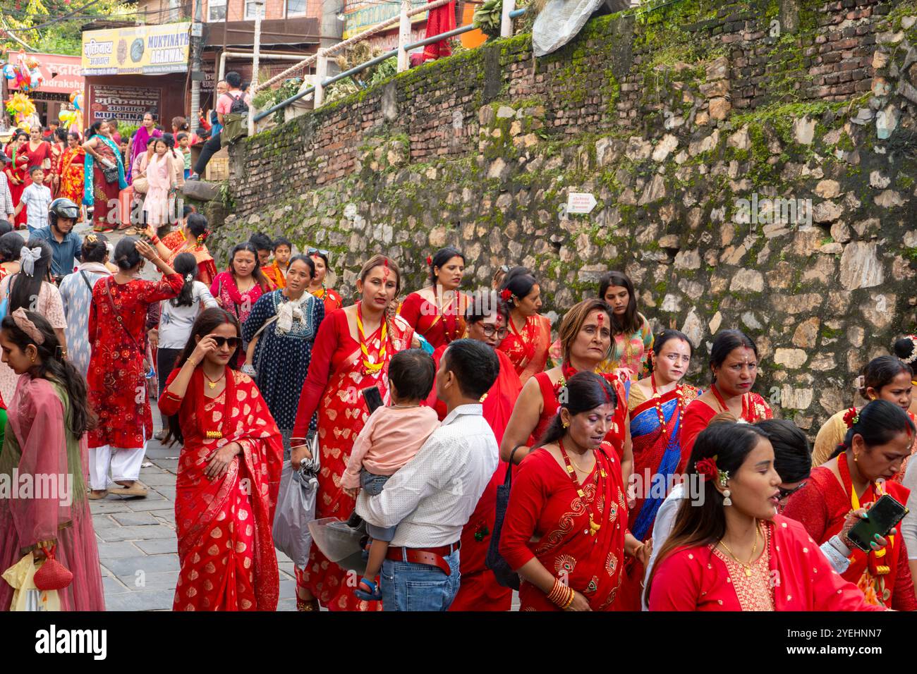Kathmandu, Nepal - September 06, 2024 : Nepali Hindu Festival Teej ...