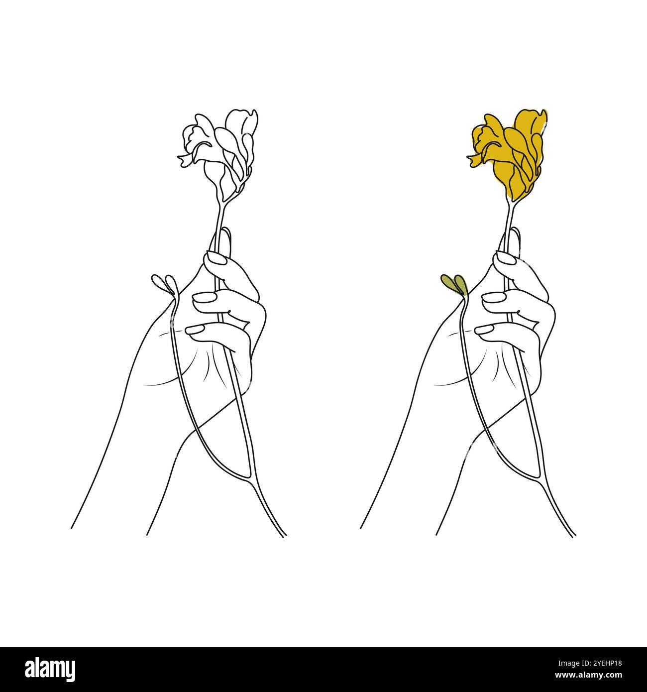 Woman hand finger art Stock Vector Images - Alamy