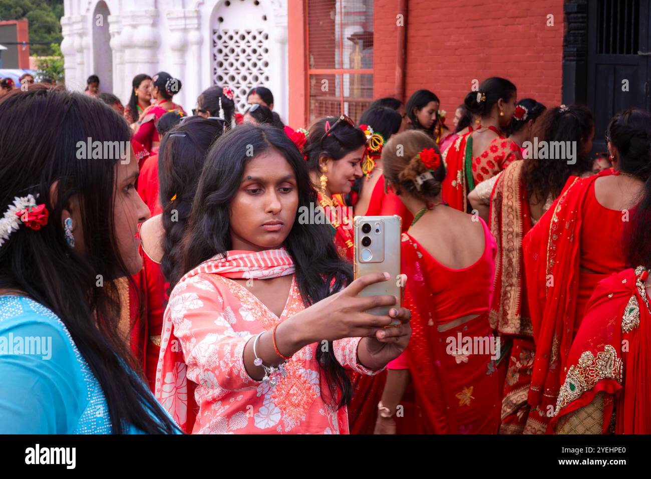 Kathmandu, Nepal - September 06, 2024 : Nepali Hindu Festival Teej ...