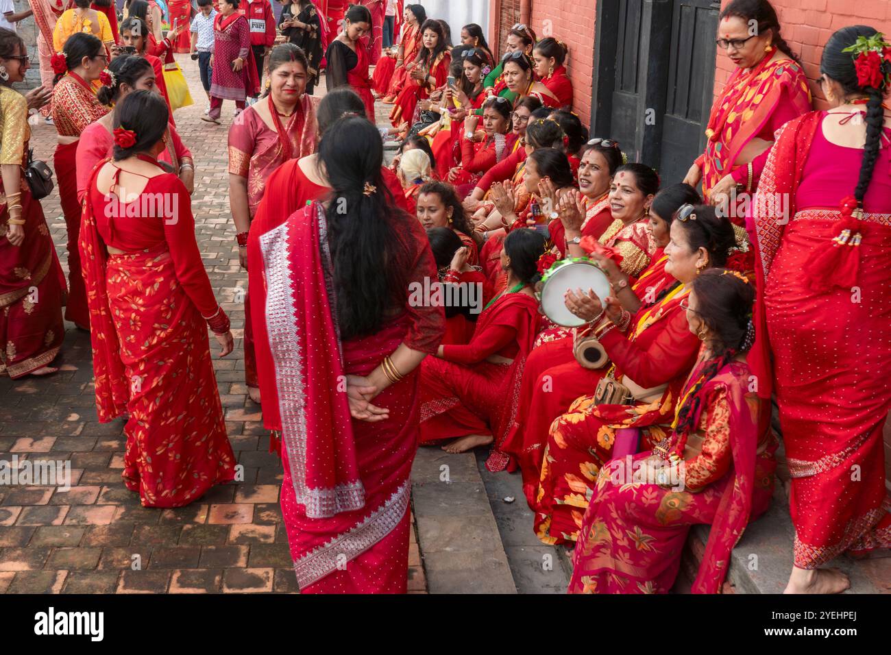 Kathmandu, Nepal - September 06, 2024 : Nepali Hindu Festival Teej ...