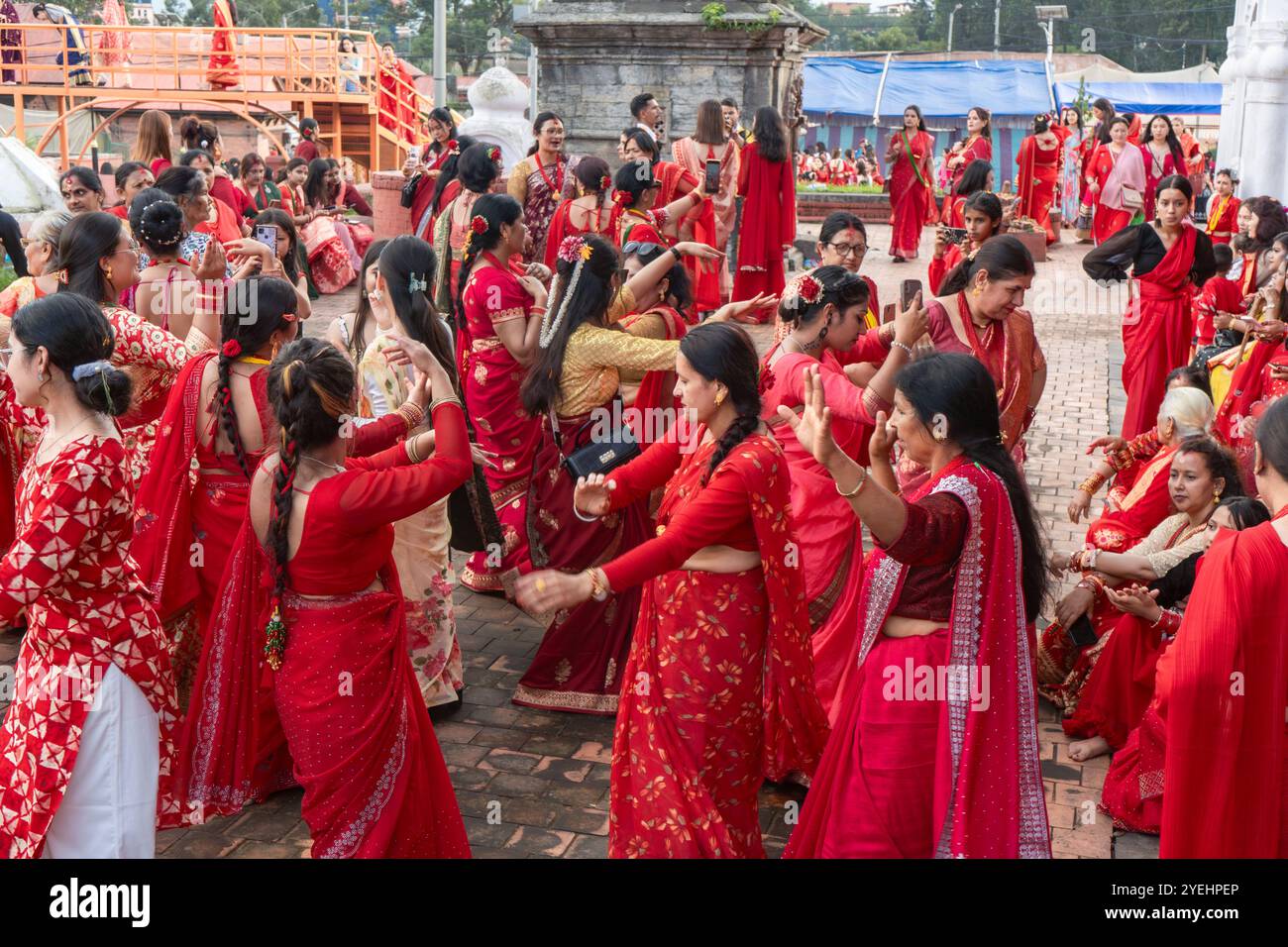 Kathmandu, Nepal - September 06, 2024 : Nepali Hindu Festival Teej ...