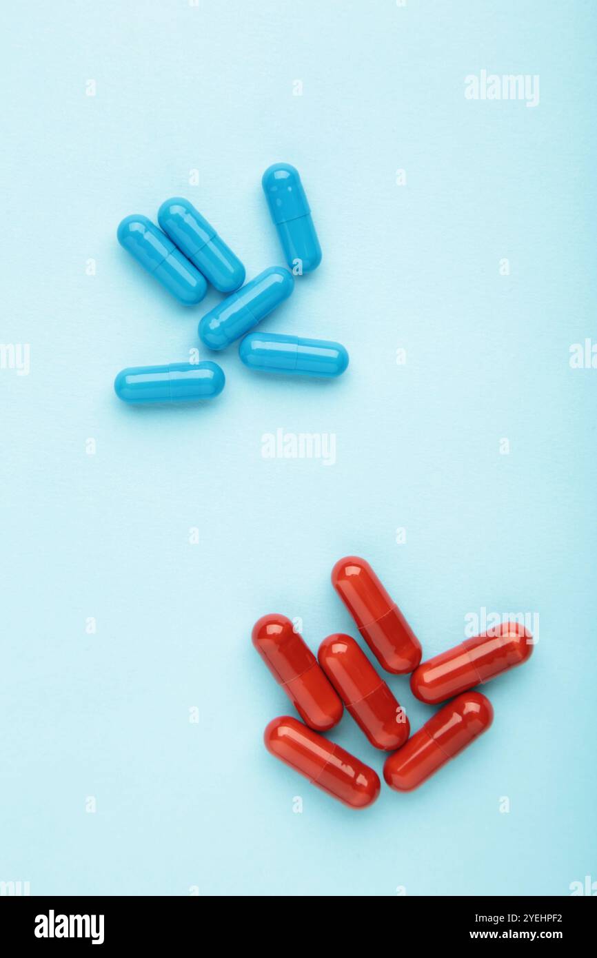Red pill and blue pill matrix hi-res stock photography and images - Alamy