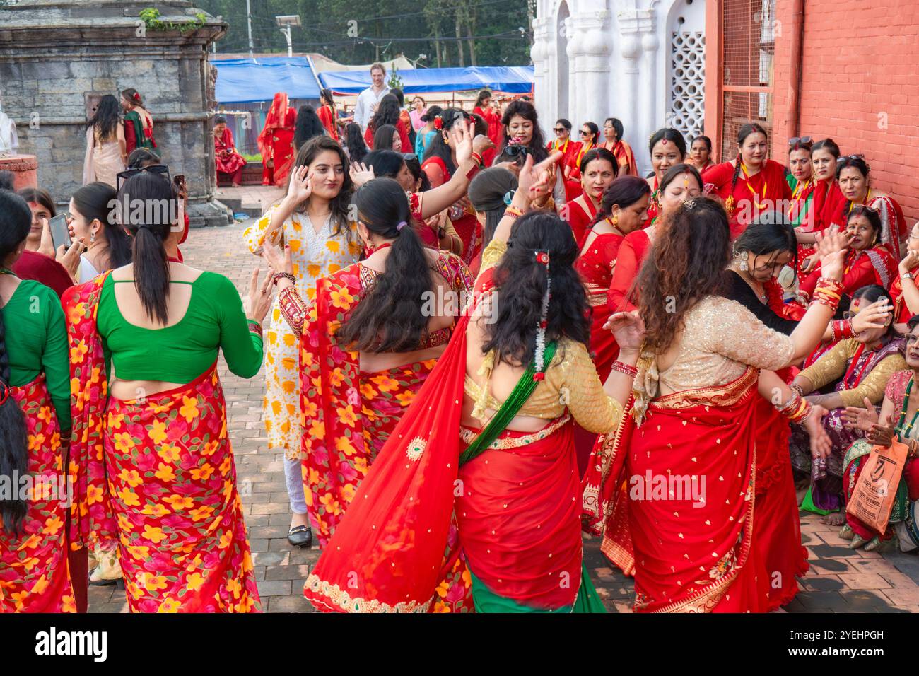 Kathmandu, Nepal - September 06, 2024 : Nepali Hindu Festival Teej ...