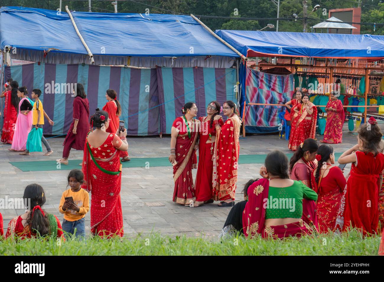 Kathmandu, Nepal - September 06, 2024 : Nepali Hindu Festival Teej ...