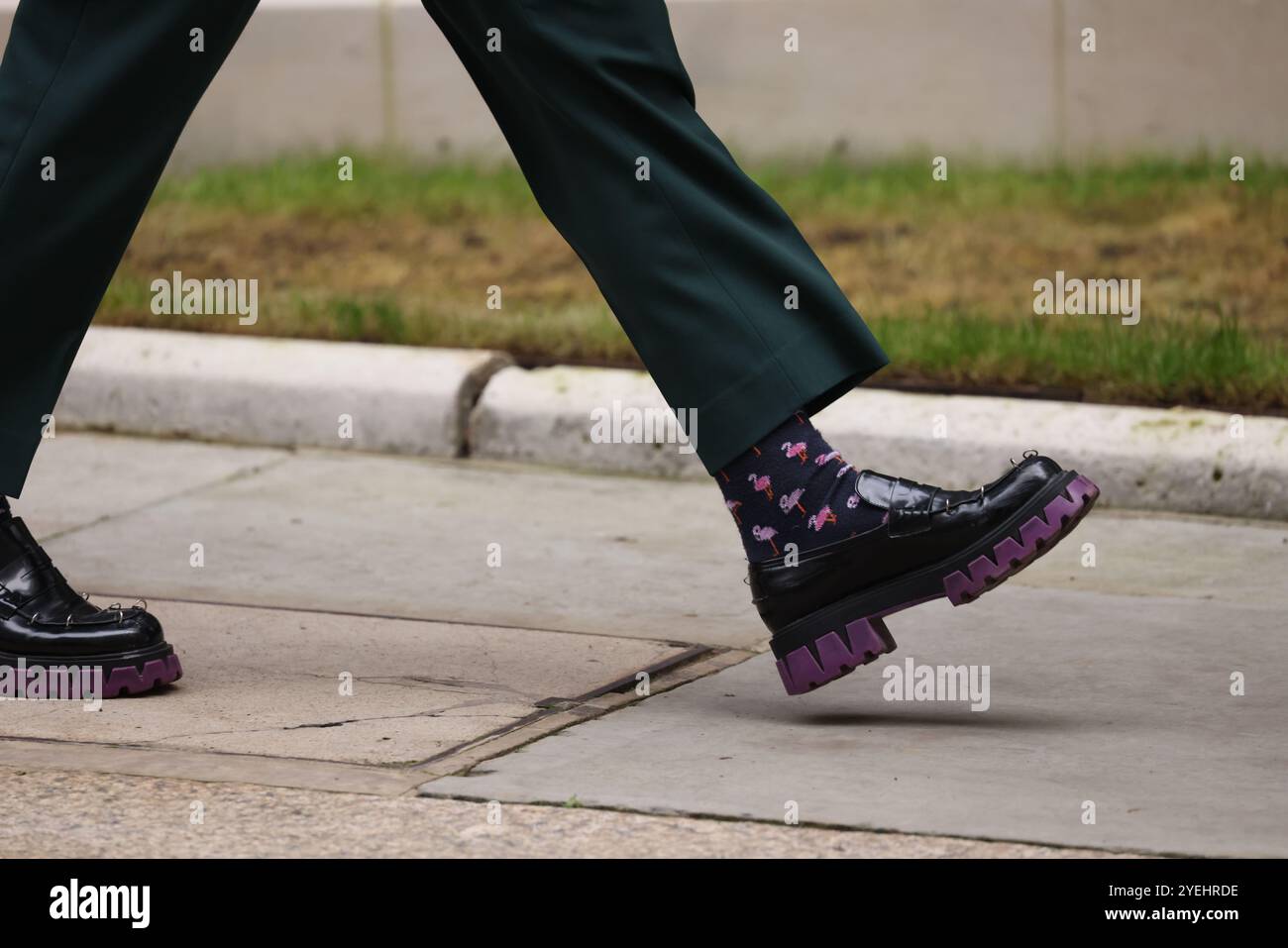 London, UK. 30th Oct, 2024. The funky footwear of Angela Rayner, Deputy ...
