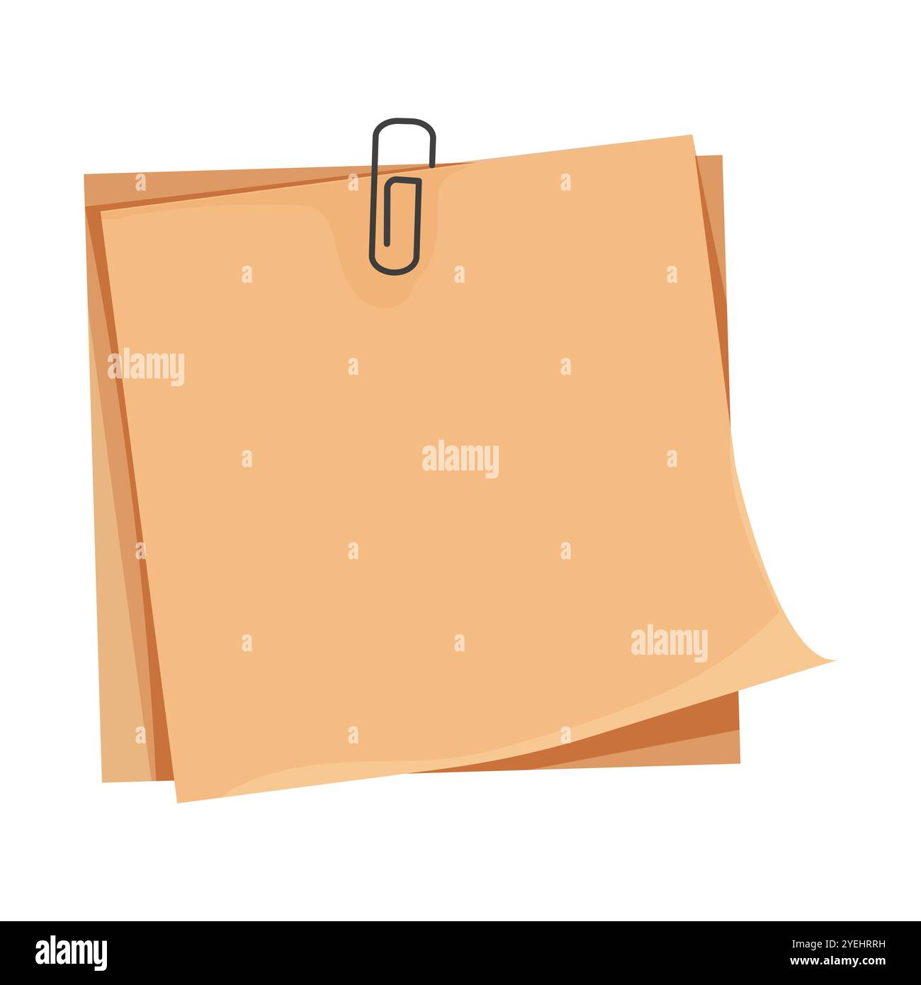 Memo note, paper for note with clip, postit. Planner notebook page ...