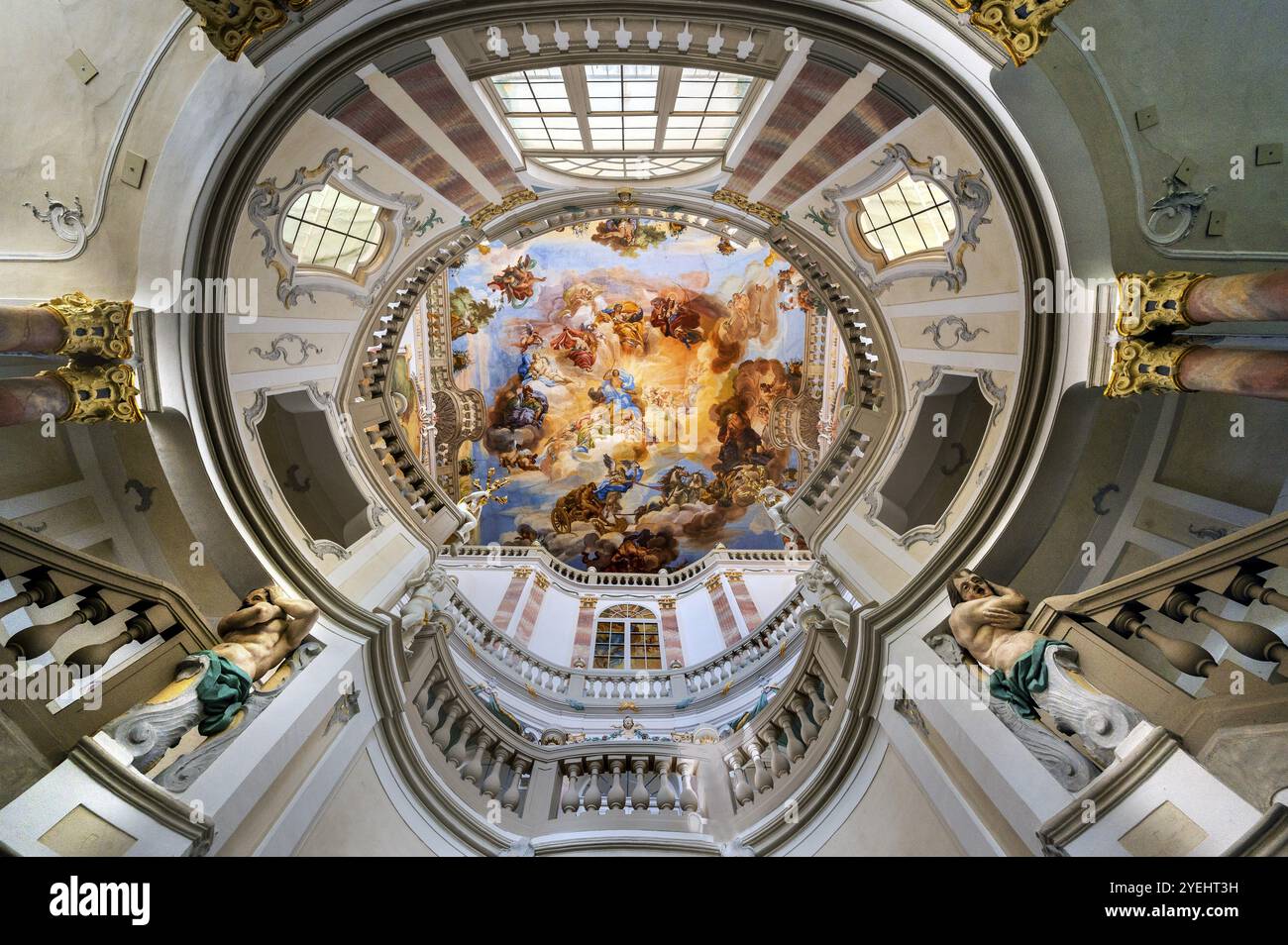 Staircase inside german castle hi-res stock photography and images - Alamy