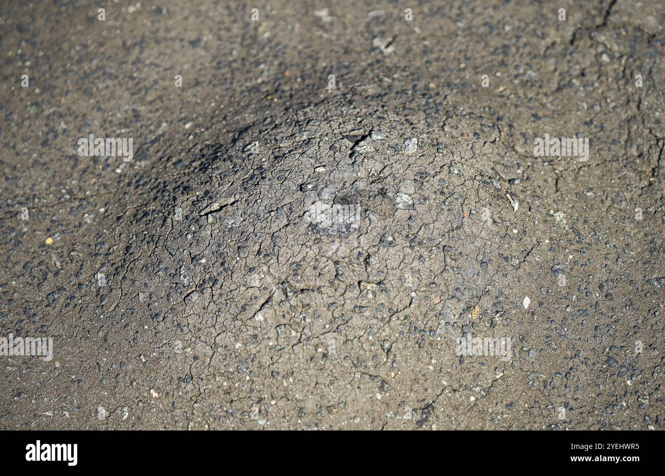 Road, bump in the asphalt Stock Photo - Alamy