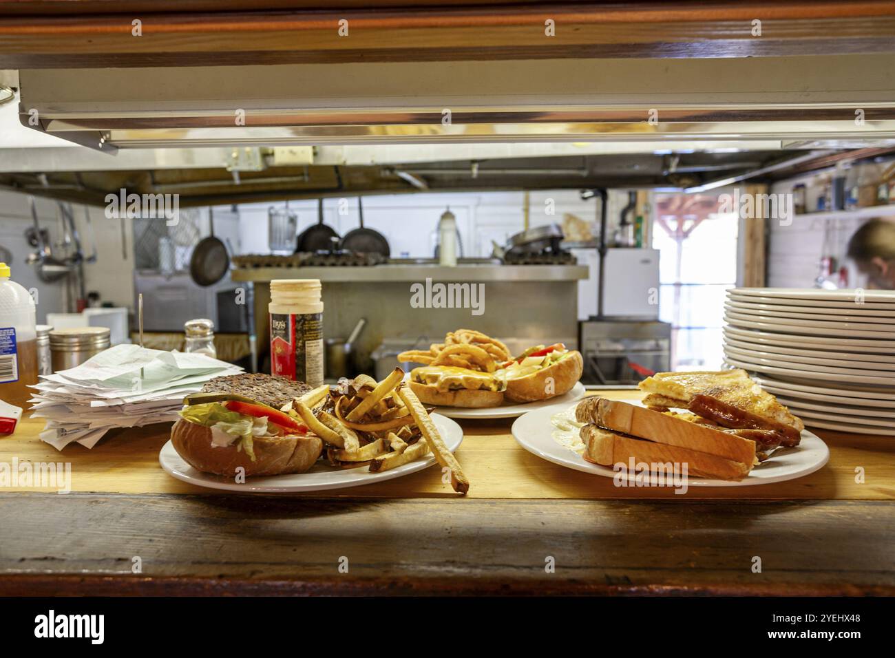 Burger, fries, sandwich, fast food, restaurant, pub, Yukon, Canada ...