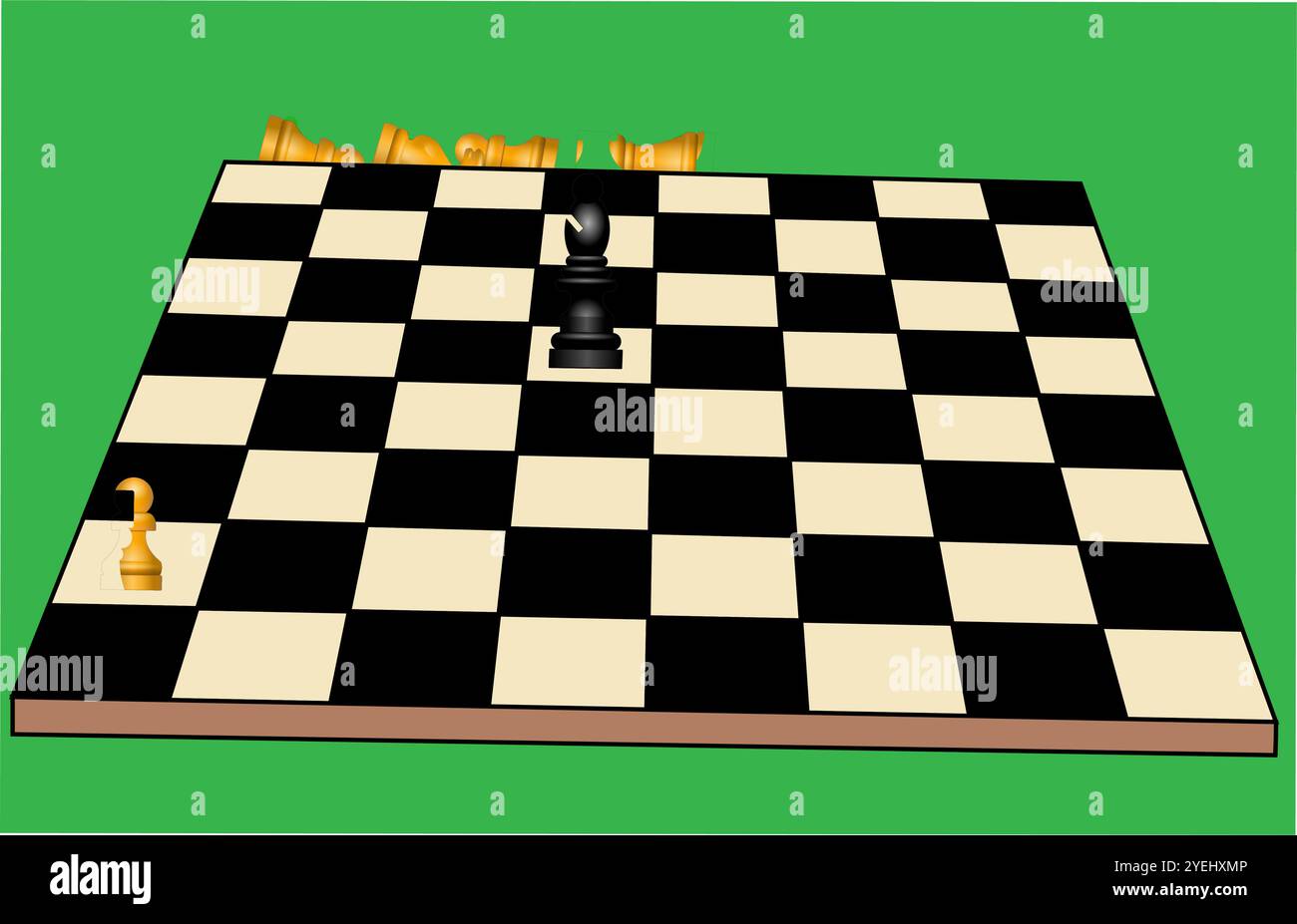 Chess pieces green Stock Vector Images - Alamy