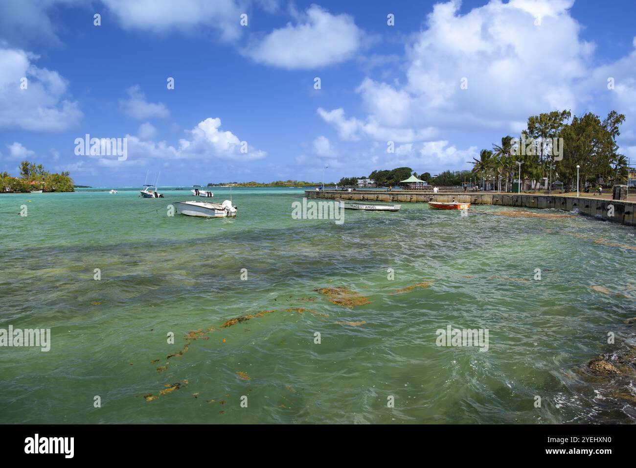 Waterfront, waterfront, Maheborg, east coast, Indian Ocean, island ...