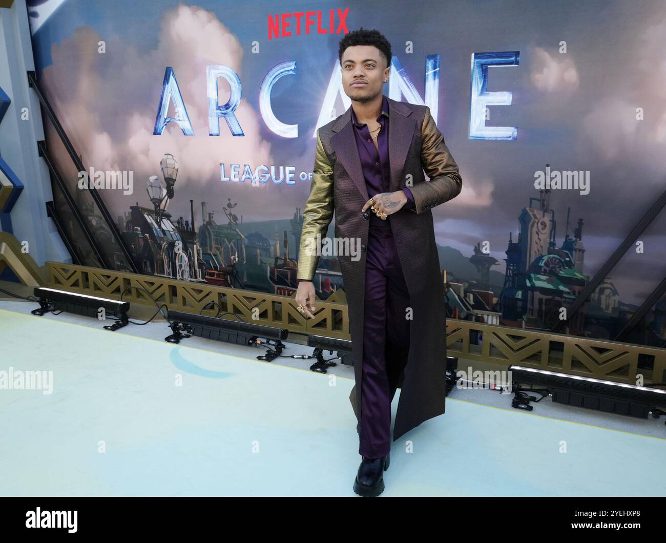 Los Angeles, USA. 30th Oct, 2024. Reed Shannon arrives at the ARCANE ...