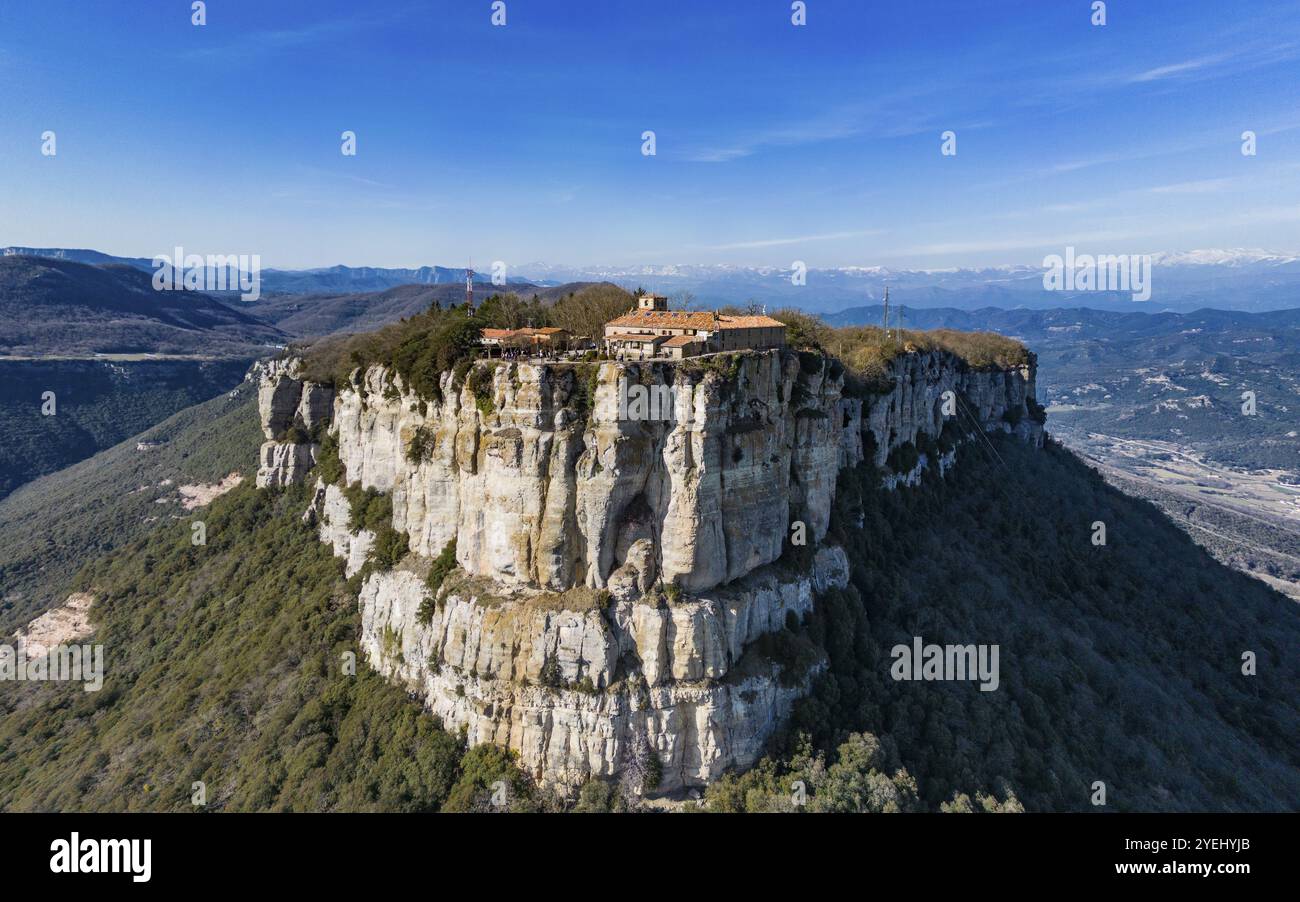 Aerial view monasteries perched hi-res stock photography and images - Alamy