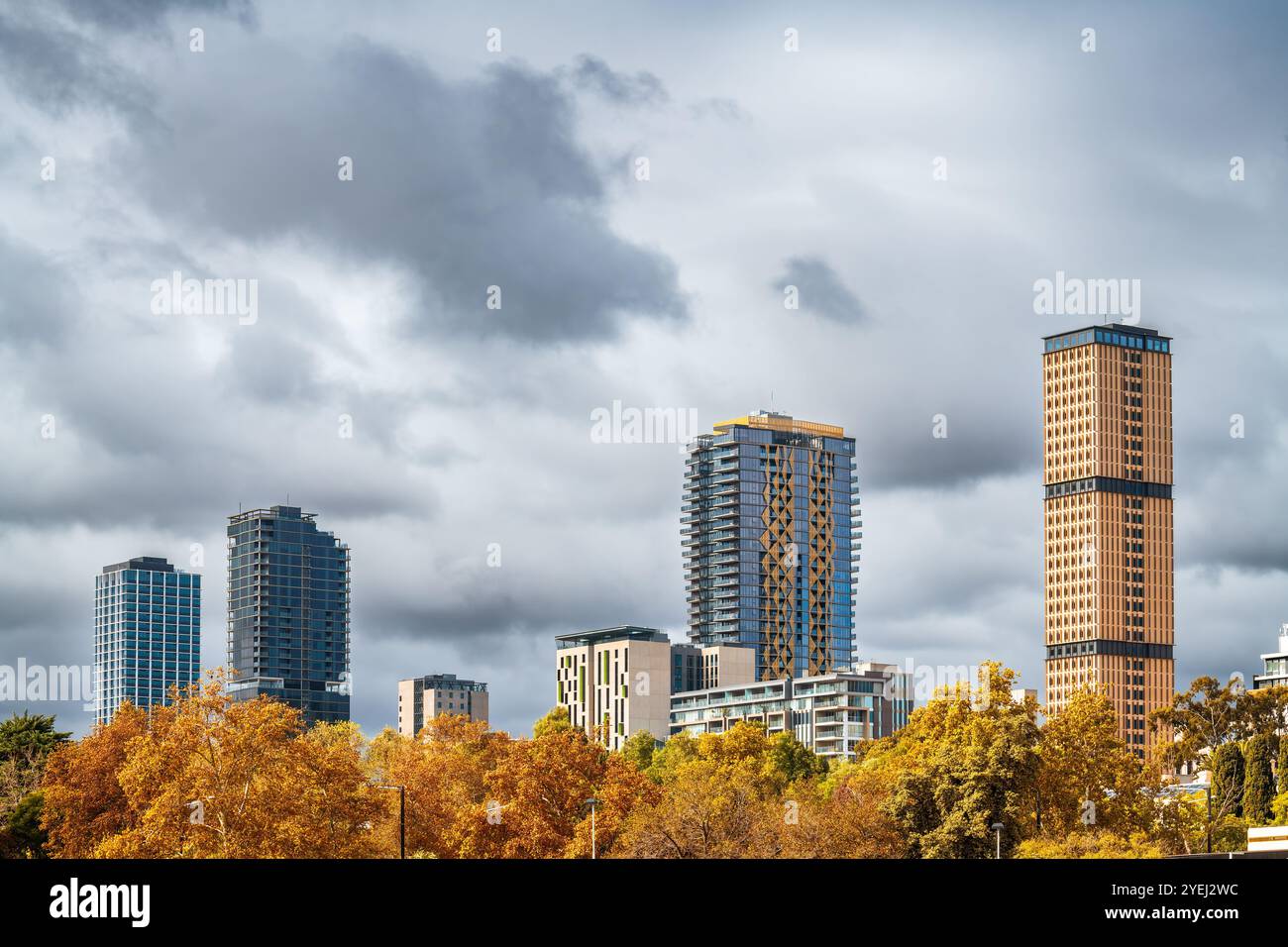 High rise hotels and student accommodation and apartment buildings in ...