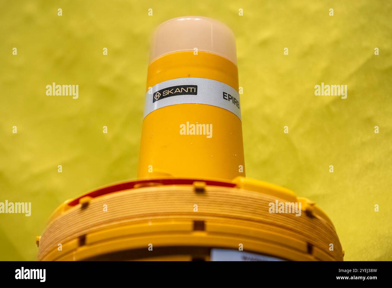 Close-up of an emergency position-indicating radio beacon (EPIRB ...
