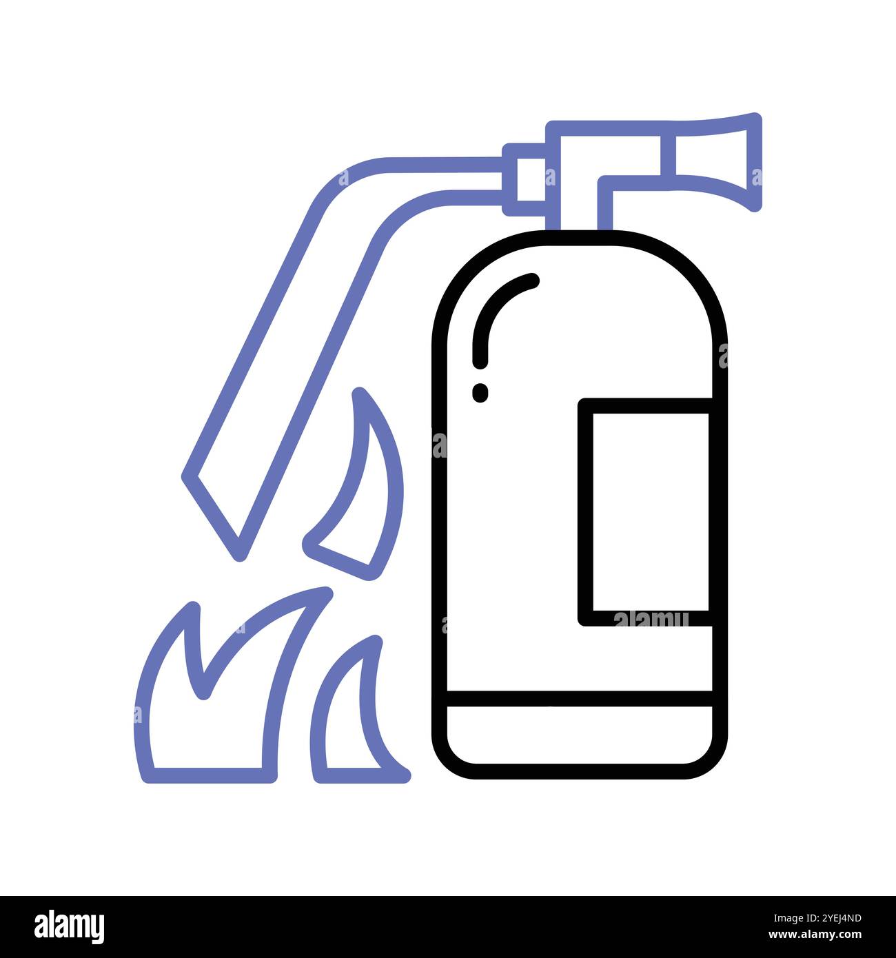 Firefighter device, trendy vector of fire extinguisher isolated on ...