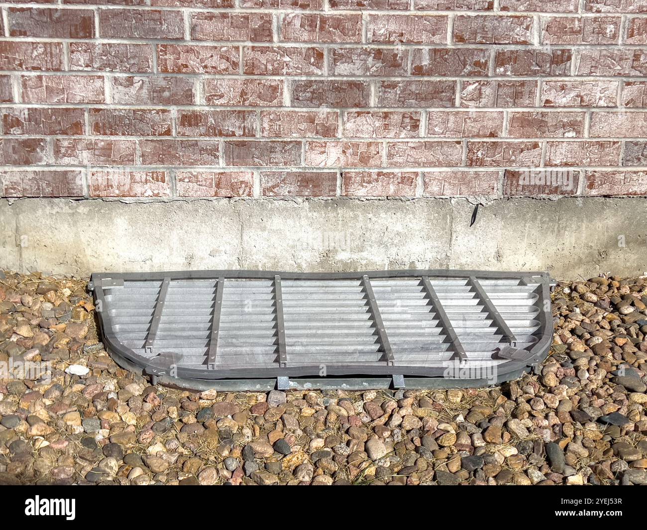 Basement Window Well Cover with Custom Plexiglass Top Stock Photo - Alamy