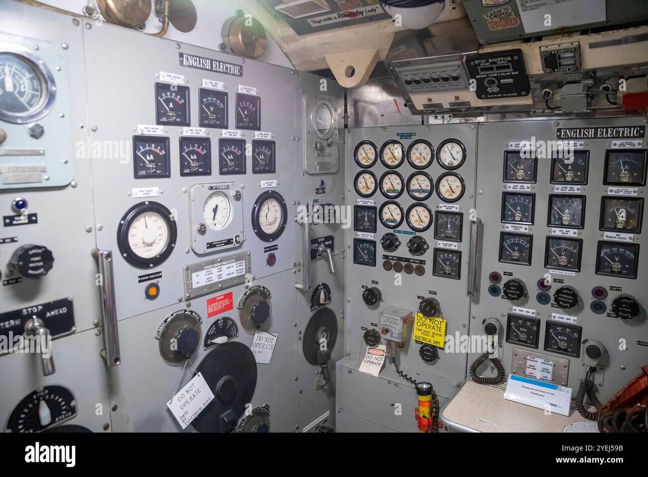 Submarine control systems hi-res stock photography and images - Alamy