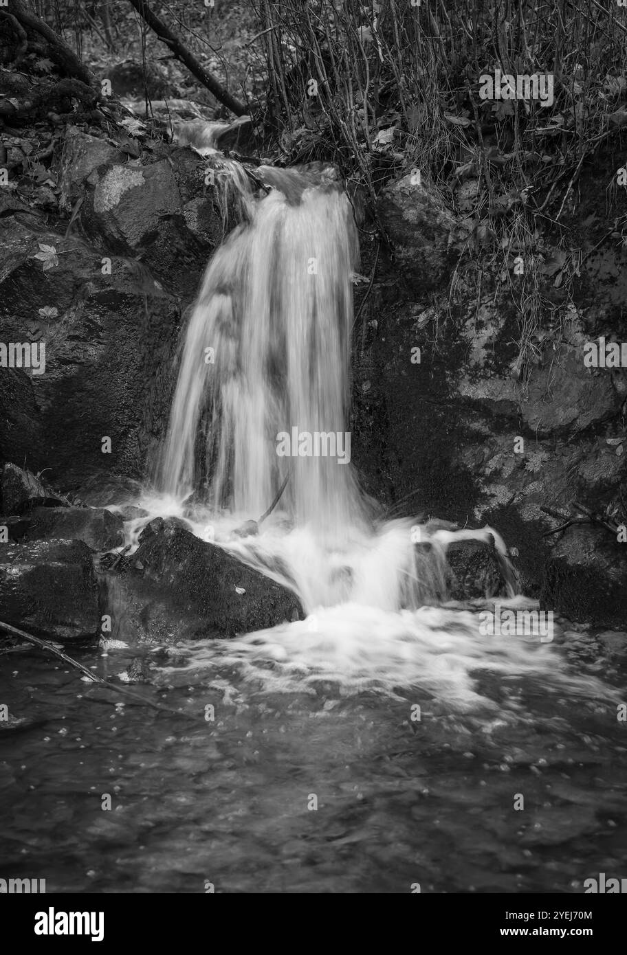 Blurry cascade Black and White Stock Photos & Images - Alamy