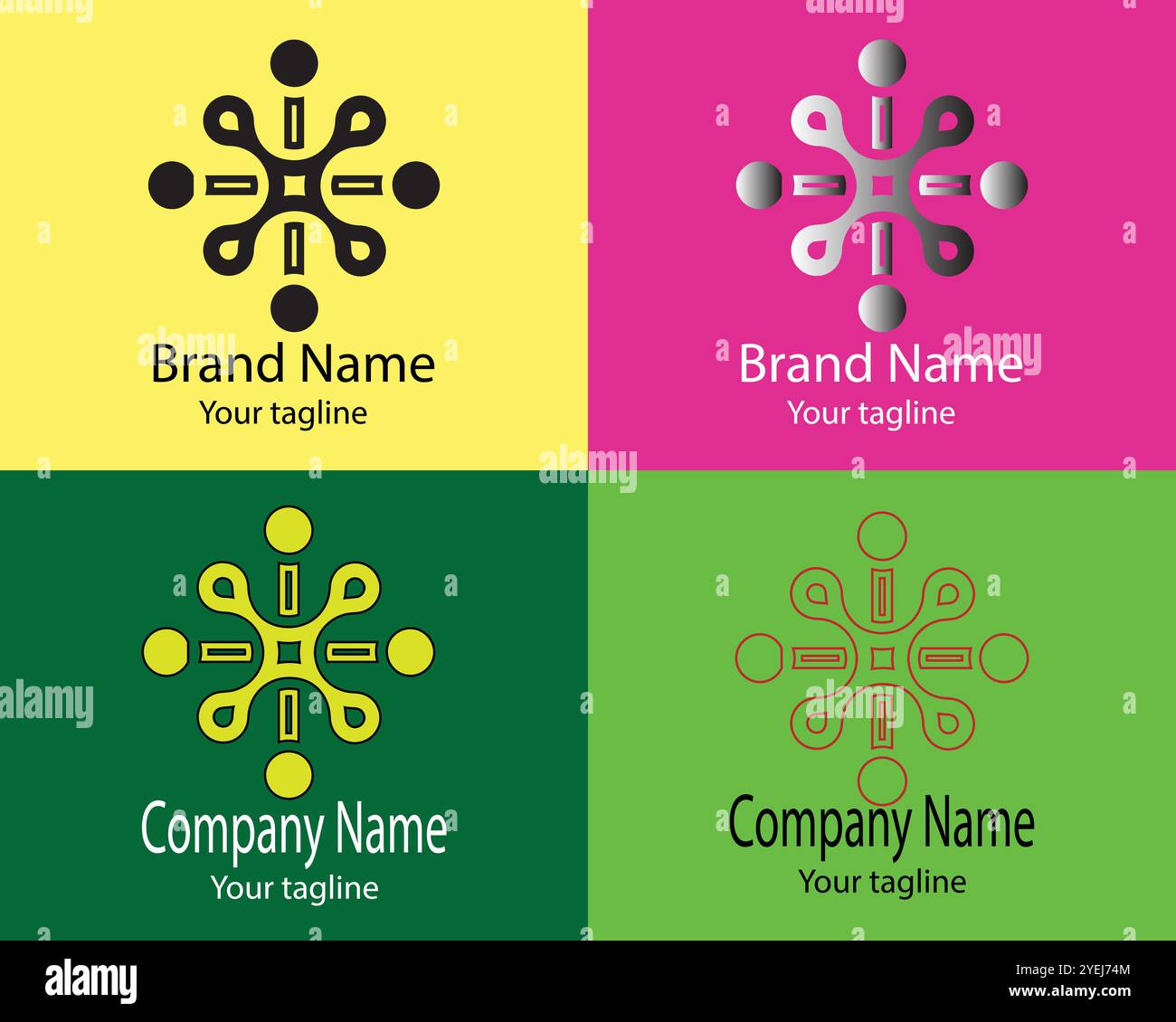 Unique business logo Stock Vector Images - Alamy