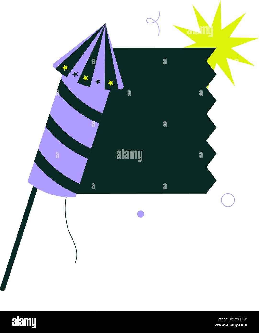 Firework rocket with explosion symbolizing celebration and festivities ...