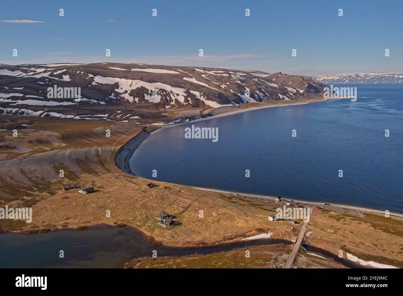 Aerial view village store molvik hi-res stock photography and images ...