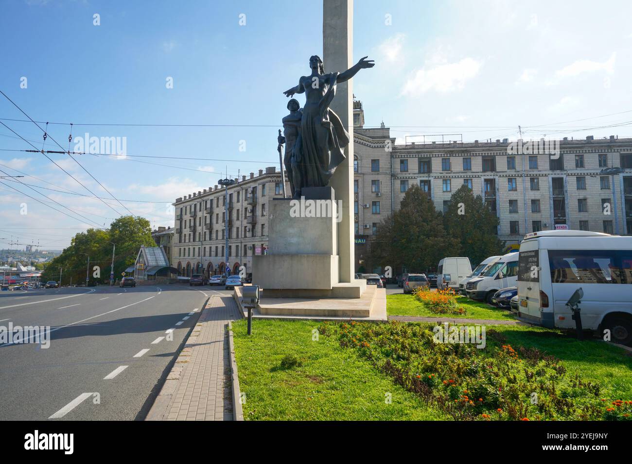 Chisinau, Moldova. October 25, 2024. the Monument to those who fell in ...