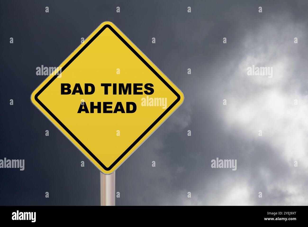 Diamond-shaped crossing sign with yellow background and black border ...