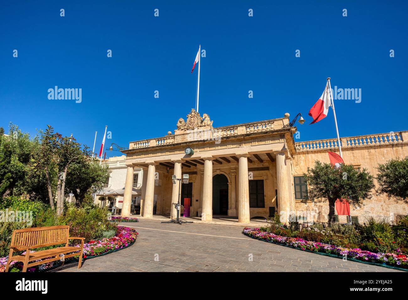 Valletta, Malta - May 12th 2024: The historic building of the Italian ...