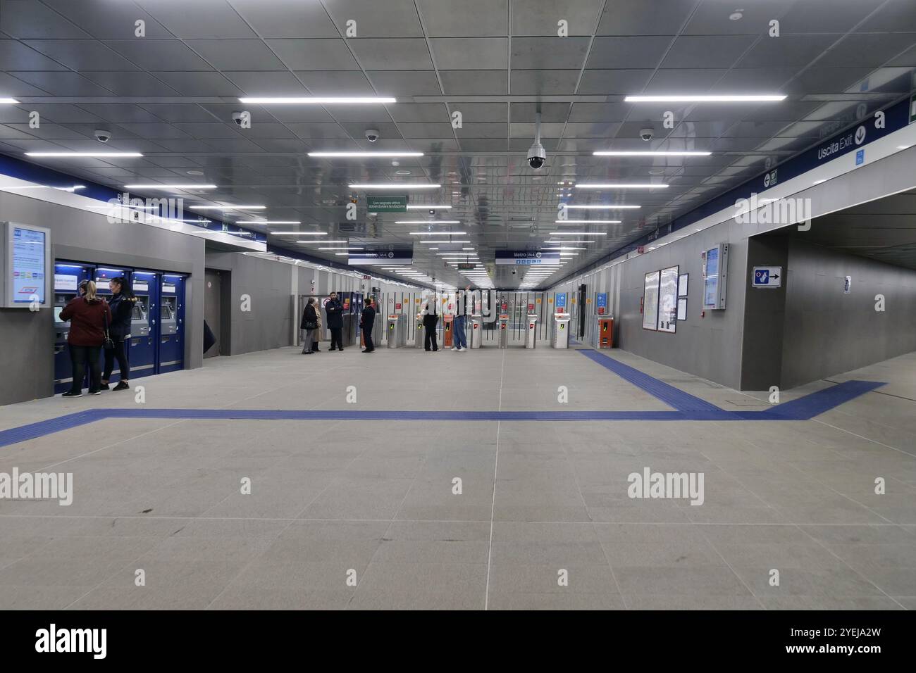 Entrance to Sforza-Policlinico metro station in Milan. Sforza ...