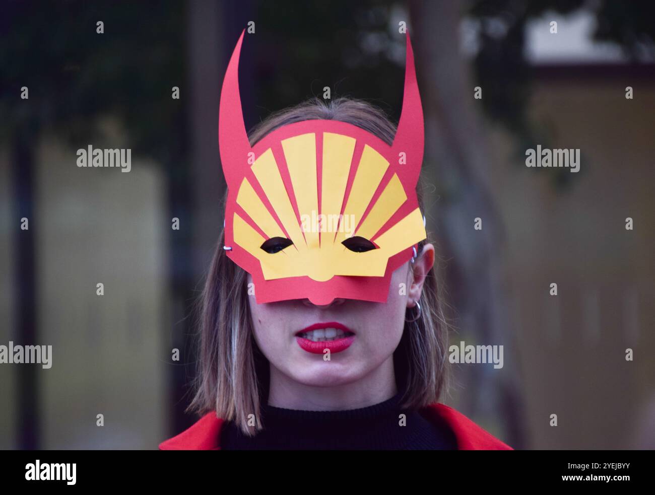 London, UK. 31st October 2024. Environmental activists stage a ...