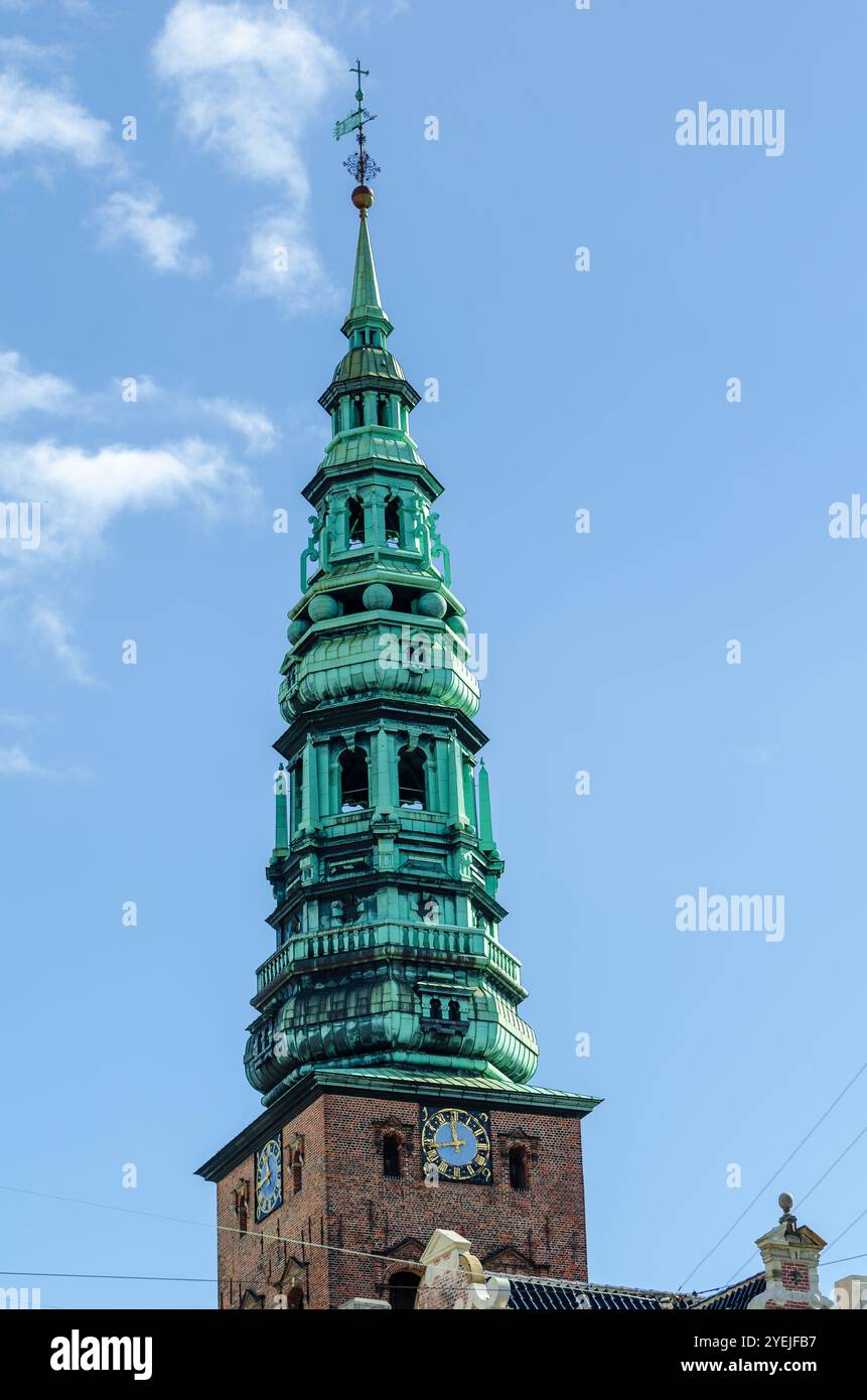 Copenhagen, Denmark: tower of Nikolaj Contemporary Art Center Stock ...
