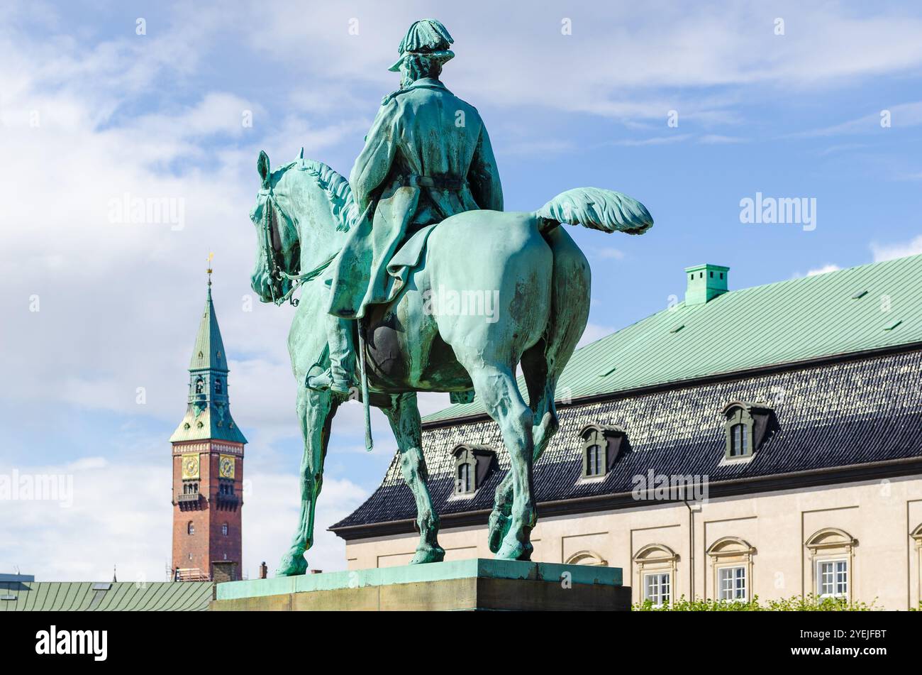 Statue of King Christian the 9th Copenhagen Denmark Inside the Danish ...