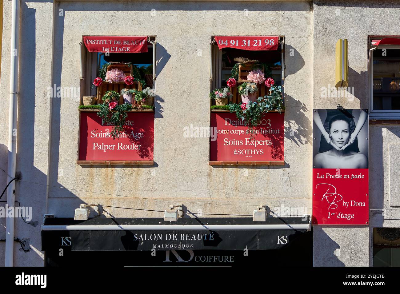 Marseille. France -October 31,2024: The elegant street view of Salon de ...