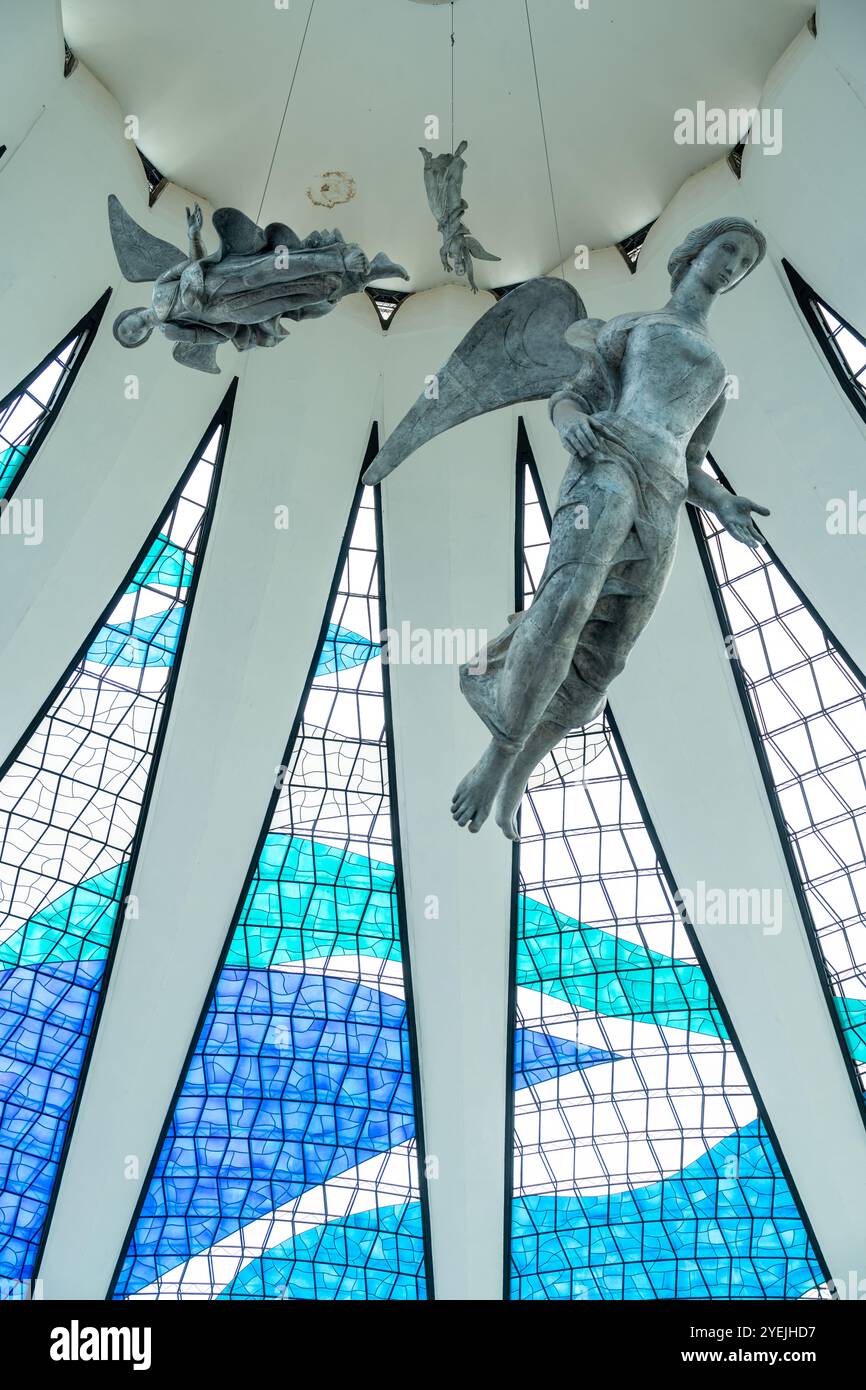 Angel flying stained glass window hi-res stock photography and images ...